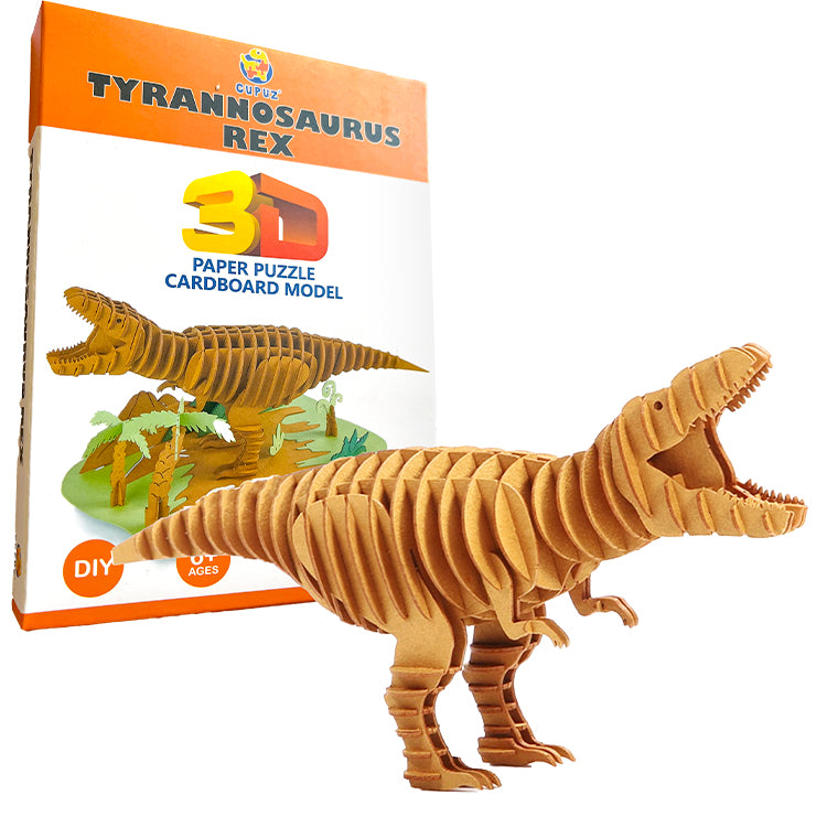 Tyrannosaurus Rex + Scene 3D Model Puzzle Kit – Bonkers Bargains