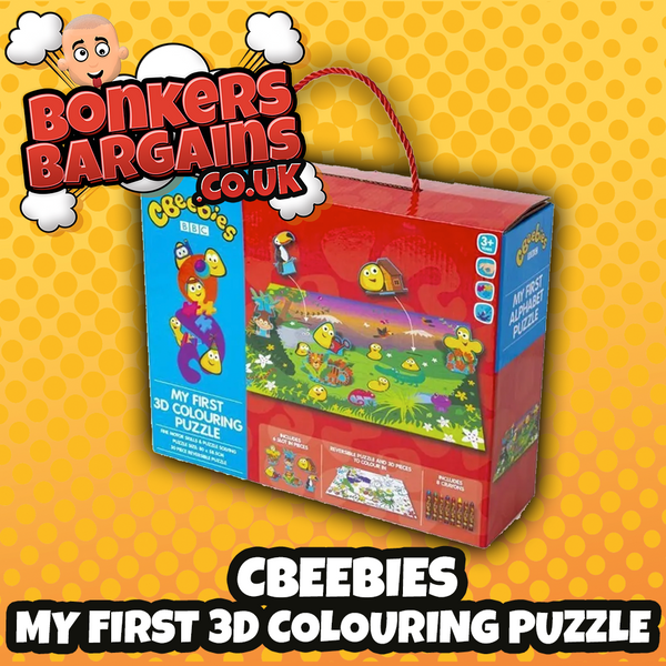 CBeebies My First 3D Colouring Puzzle – Bonkers Bargains