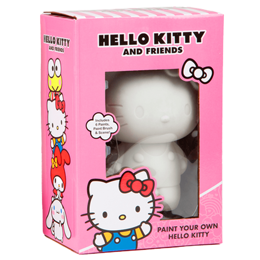 Hello Kitty Paint Your Own Figure Set – Bonkers Bargains